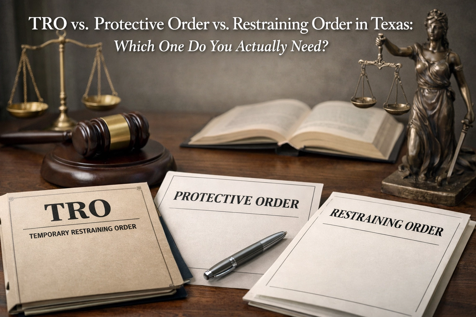 TRO vs. Protective Order vs. Restraining Order in Texas: Which One Do You Actually Need ...