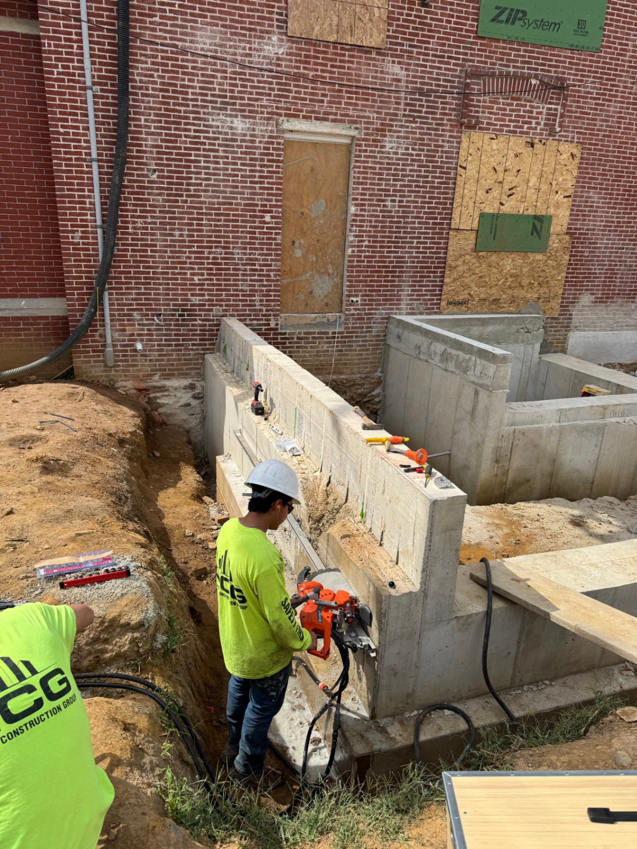 Shed Removal, Hot Tub Demolition, Concrete Sawing, and Interior Teardown